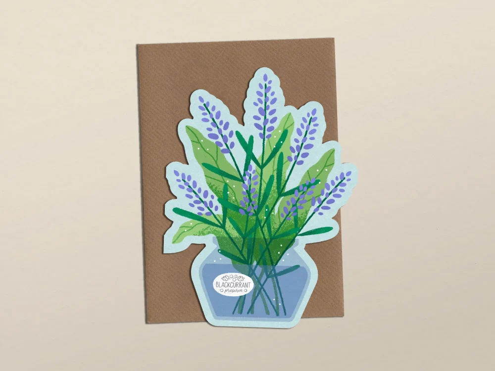Lavender Card | Clare Lewis Illustration